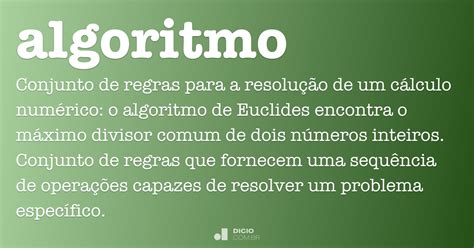 Algoritmo Significado