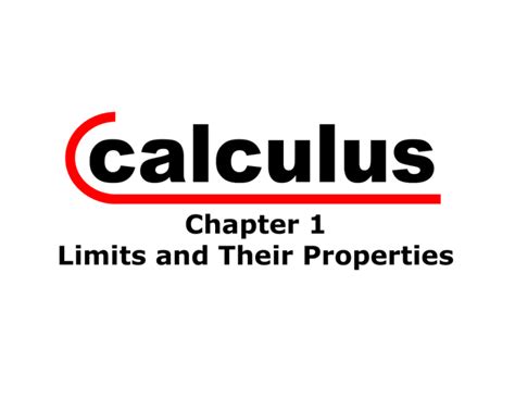 Calculus Limits And Properties Presentation