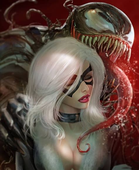 Felicia Hardy Symbiote Venom X Black Cat Xenomorph Queen Wallpaper