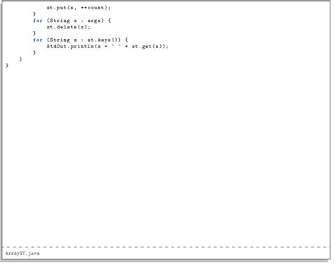 Exercise 1 Array Based Symbol Table Develop A