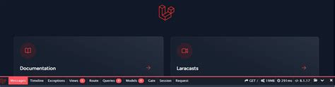 Debug Bar Showing Mb Memory Usage On Clean Install Laravel Welcome Page Issue