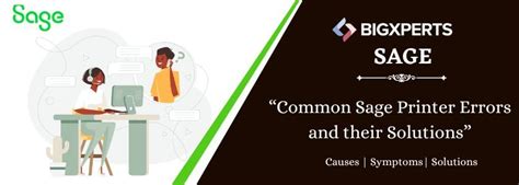Resolve The Common Sage Printer Errors