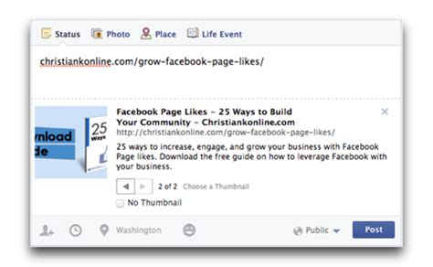 4 Steps To A Better Facebook Link Thumbnail Image