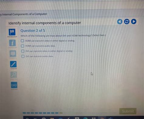 solved y internal components of a computer identify internal components 1 answer