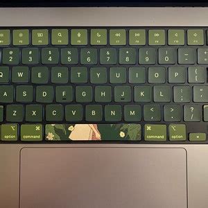 Green Keyboard Stickers Laptop Keyboard Cover Macbook Keyboard Etsy