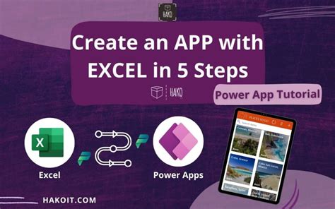 Create An App With Excel In 5 Steps Powerapps Tutorial 2025 Hako It