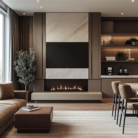 Modern Tv Linear Fireplace Wall Ideas For Small Spaces