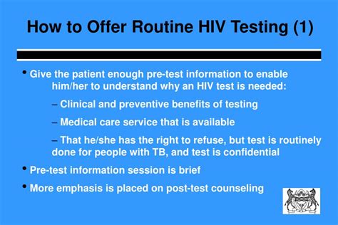 Ppt Module 6 Routine Hiv Testing Of Tb Patients Powerpoint Presentation Id 5497292