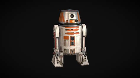 R6 Droid I Star Wars 3d Model By Anastasia Davydenko [504c349