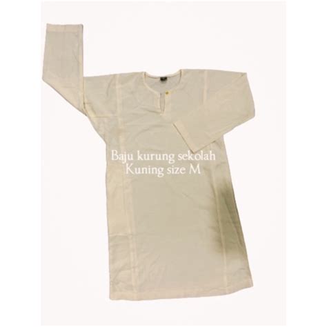 Baju Kurung Sekolah Kuning Shopee Malaysia