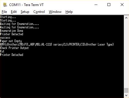 C How To Send Pcl5 Commands To Brother Hl 1111 Printer Via Usb