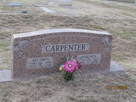 Ruby Bell Carpenter 1901 1980 Find A Grave Memorial