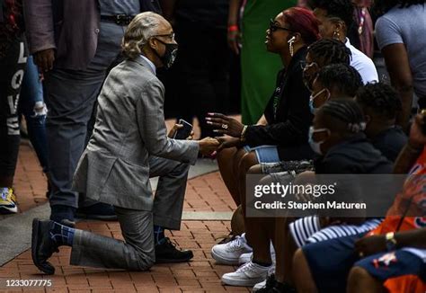 Rev Al Sharpton Greets Bridgette Floyd Sister Of George Floyd As News Photo Getty Images