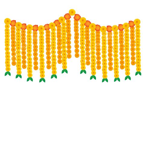 Marigold Leaves Vector Design Images Marigold Garland With Mango