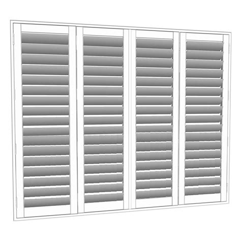 1810 X 1500mm White Plantation Shutter Ready Made Plantation Shutters Brisbane