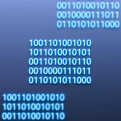 premium photo 01 binary code neon luminous square binary code concept