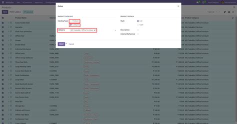 User Manual Of Odoo Product Catalogs Catalogue In Odoo