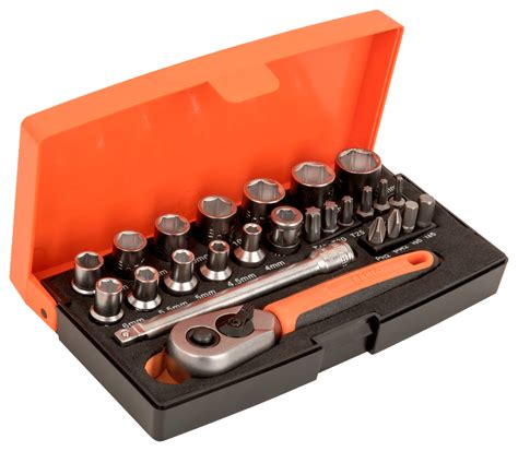 BAHCO SL Pieces Socket And Bit Set Techford