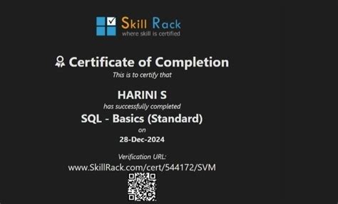 learningneverstops sql certification professionalgrowth harini