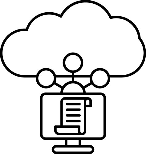 Cloud Service Line Icon 47207715 Vector Art At Vecteezy