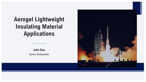 Aerogel Lightweight Insulating Material Applications Ppt Powerpoint St