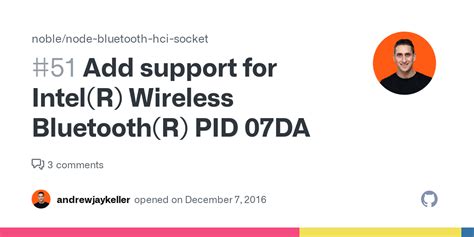 Add Support For Intel R Wireless Bluetooth R Pid 07da · Issue 51