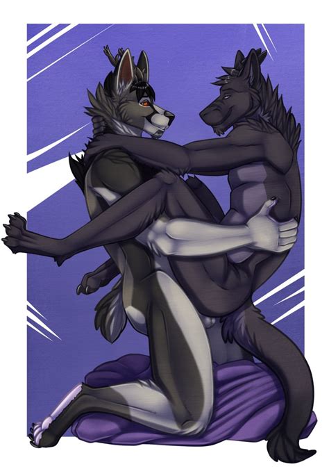 Rule 34 Anal Anal Sex Antlers Bedding Black Hair Blanket Cervine Deer Dragon Duo Fleki Fur