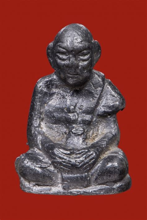 รูปหล่อโบราณหลวงปู่สุข วัดโพธิ์ทรายทอง เนื้อตะกั่ว ปี 2513 สภาพสวยแชมป์ อาร์ทตลาดโพธิ์