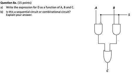 Question 8a 15 Points A Write The Expression For