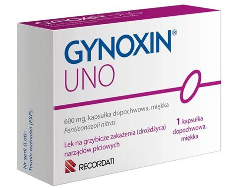 Gynoxin Uno Globulki Dopochwowe 600mg X 1 Sztuka Cena Opinie