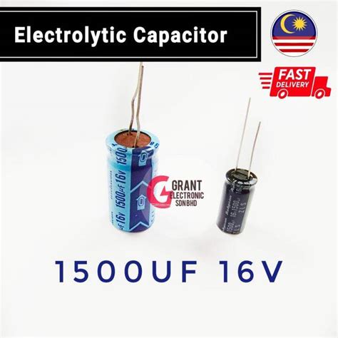 Electrolytic Capacitor 1500uf 16v Ecap Condenser Lazada