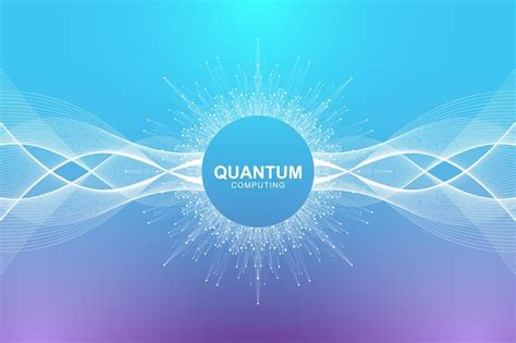 Premium Vector Quantum Computer Technology Concept Visualization