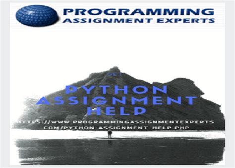 The Definitive Python Assignment Help Service By Programming