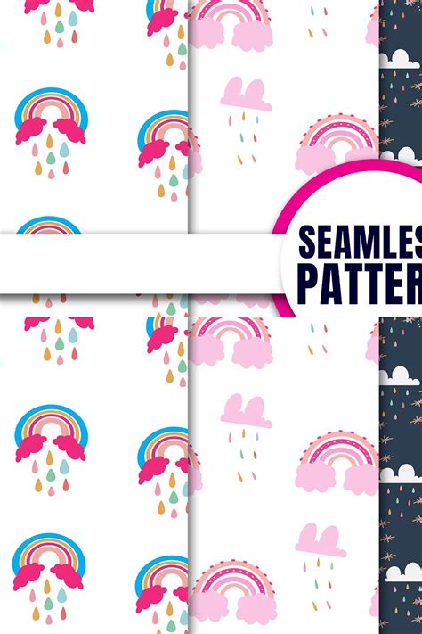 Boho Rainbow Seamless Pattern MasterBundles