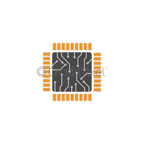 Circuit Processor Symbol And Icon Stock Vector 2776326 Crushpixel