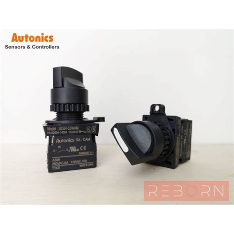 Autonics 22mm S2sr Series 2 Position Selector Switch（onoff），s2sr S3wam