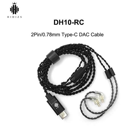 Hidizs Dh10 Rc Dac 케이블 2 핀 078mm Type C 커넥터 포함 Ms4 Ms1 Hifi 이어폰 용