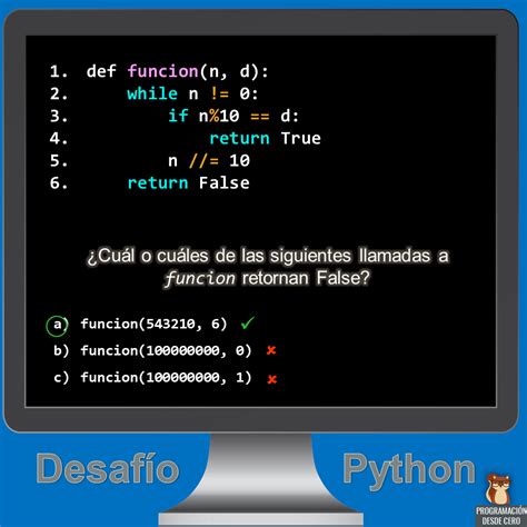 Desafío Python número 5 Programación desde cero