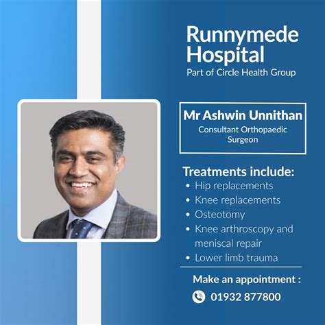 Meet Mr Ashwin Unnithan A The Runnymede Hospital Facebook