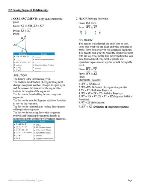 2 7provingsegmentrelationships Pdf Mathematical Proof Theorem