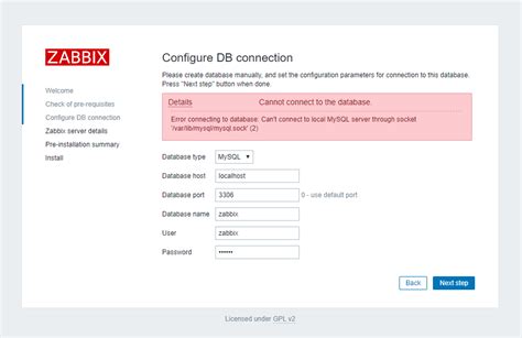 Zabbix 搭建 Mysql 连接报错 Zm 博客园