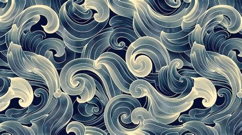 Premium Photo Wave Pattern Wallpaper
