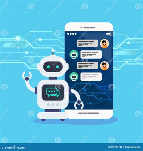 Smart Ai Chat Bot Communicate With Human Stock Vector Illustration Of Chat Developer 273934788
