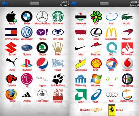 All Answers For Logo Quiz Level 1 Logo Quiz Answers Level 9