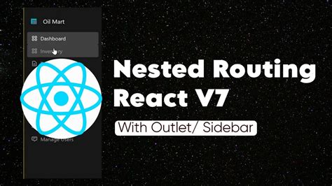 React Router V7 Nested Routing With Outlet Sidebar Navigation 🔥 Inventorymanagement Youtube