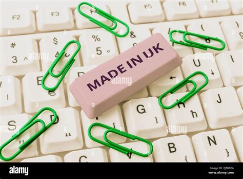 Hand Writing Sign Made In Uk Internet Concept Something Manufactured