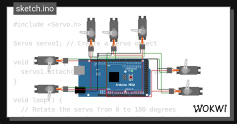 Dancing Servos Wokwi Esp32 Stm32 Arduino Simulator