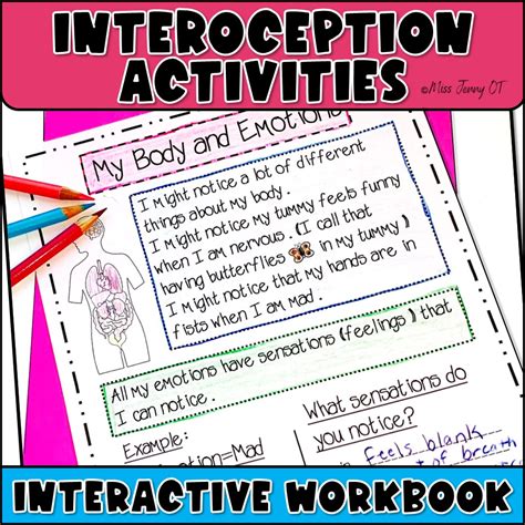 Interoception Self Regulation Activities Whole Body Workbook Made By Teachers