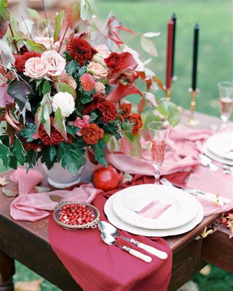Red And Pink Wedding 60 Photos
