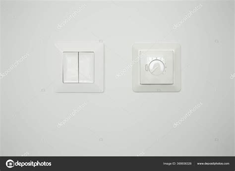 Temperature Controller Panel Switch White Wall Stock Photo AntonMatyukha